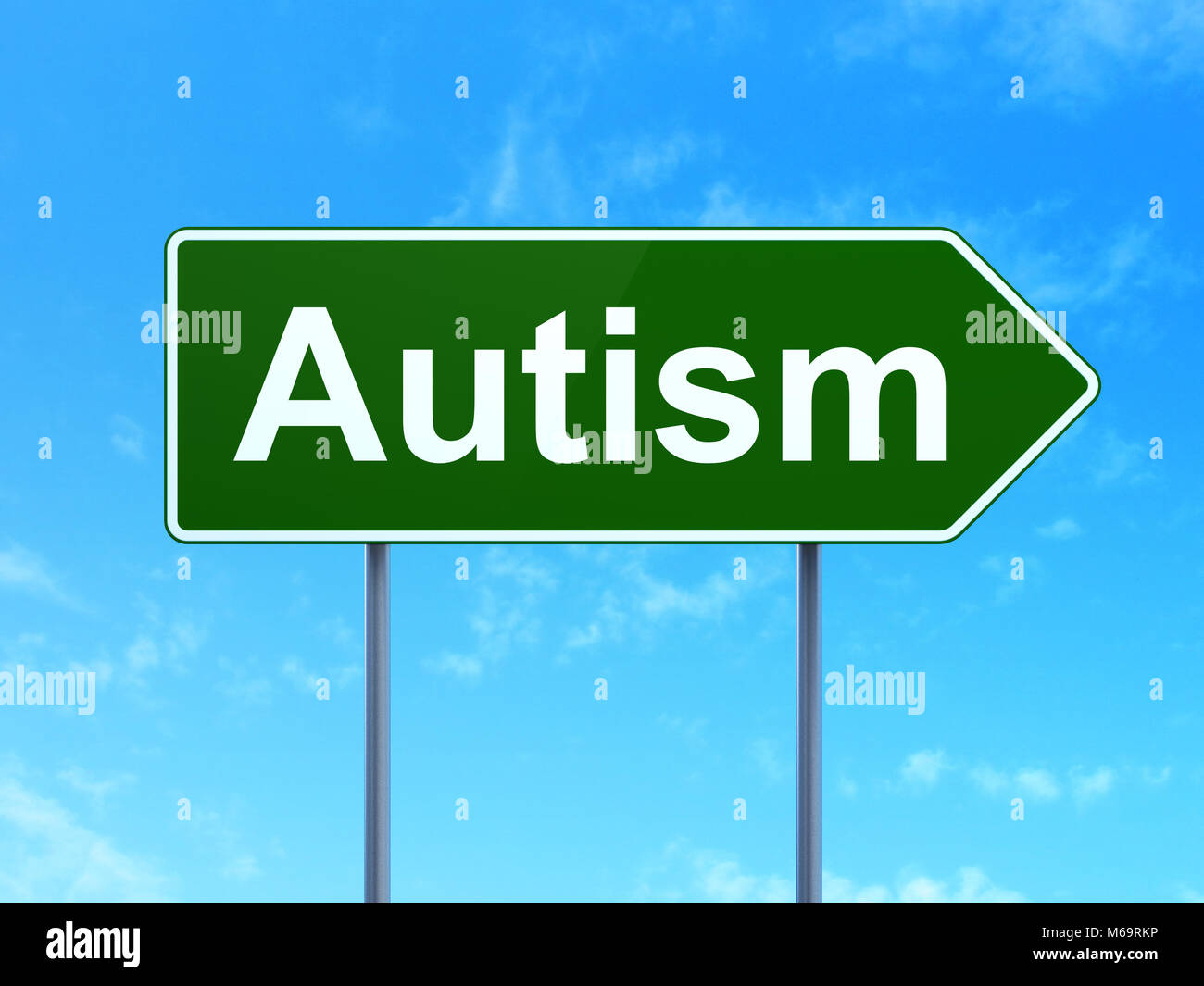 Medicine concept: Autism on road sign background Stock Photo - Alamy