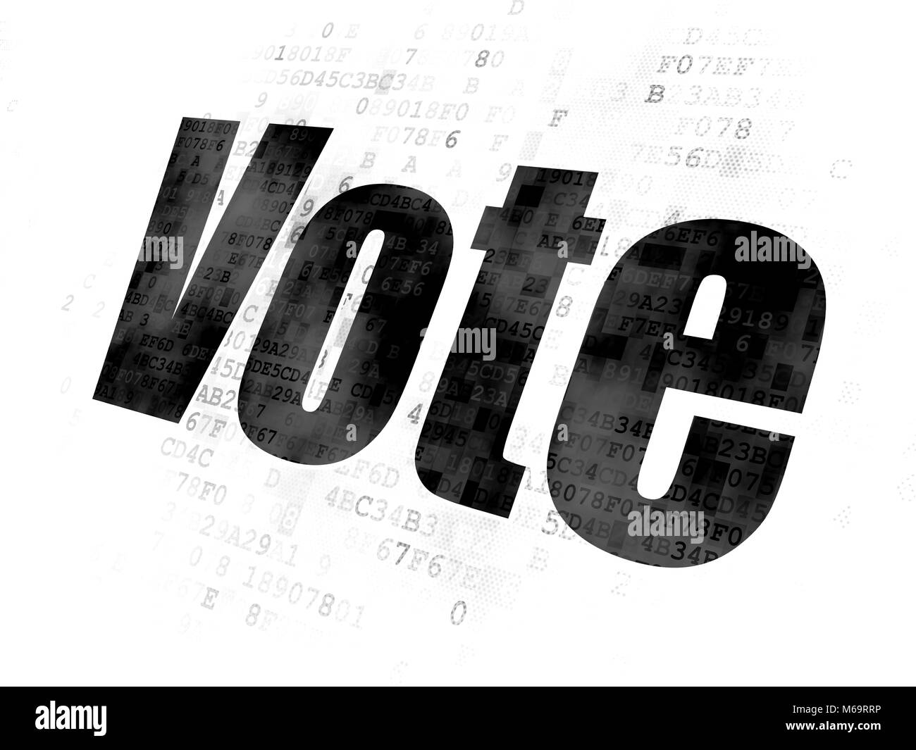 Politics concept: Vote on Digital background Stock Photo - Alamy