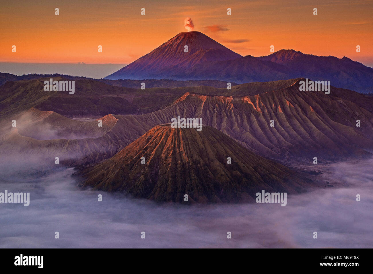 Semeru volcano aerial hi-res stock photography and images - Alamy