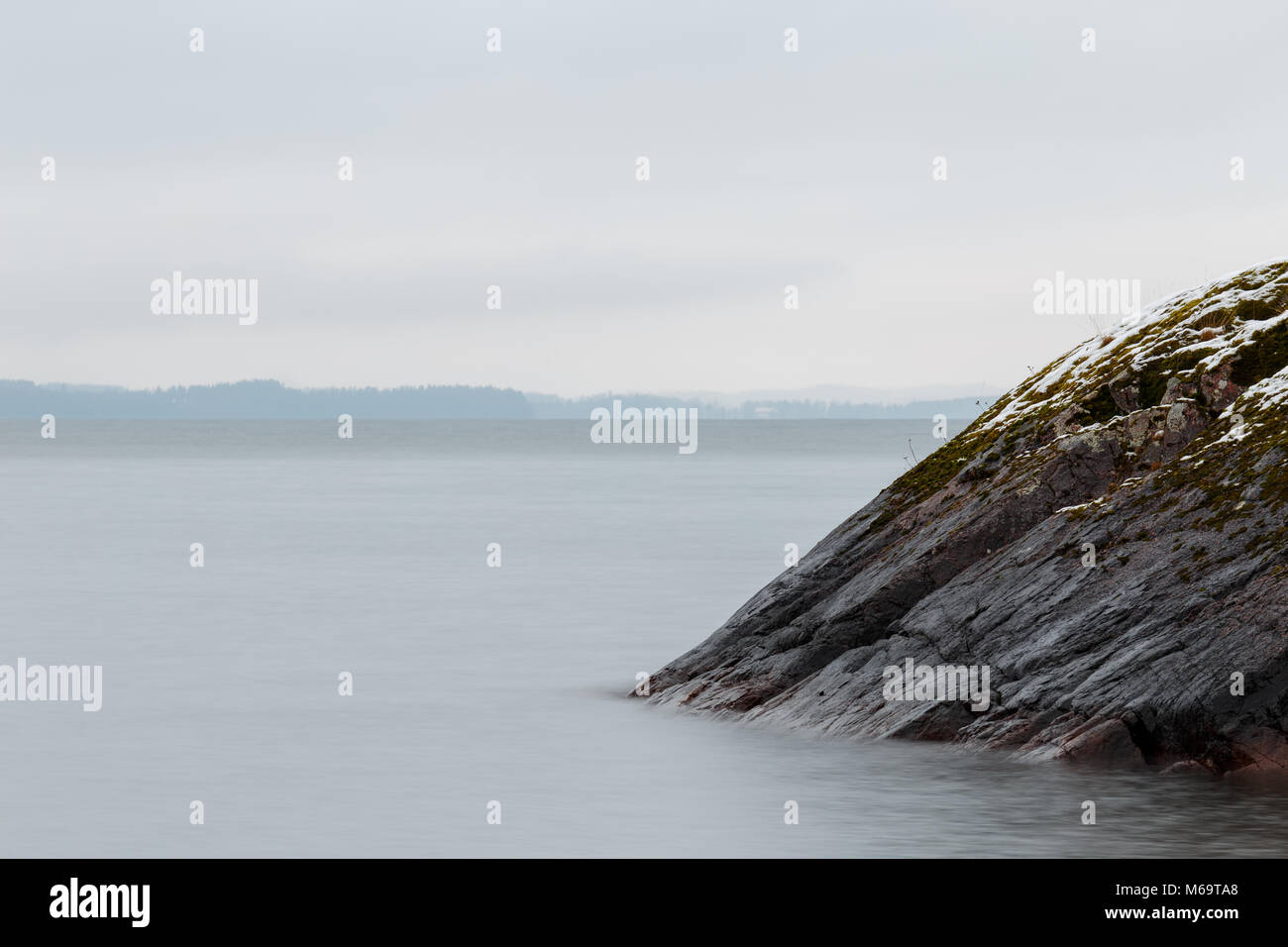 Small cliffs at lake Stock Photo - Alamy