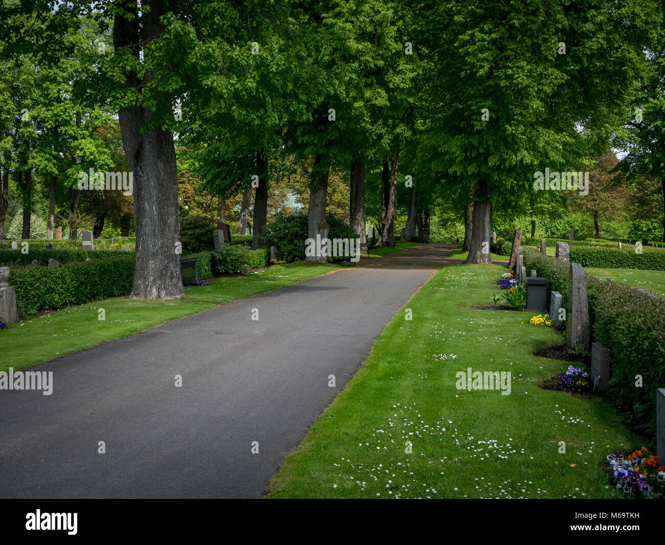 Grave gravestone graveyard pathway hi-res stock photography and images ...