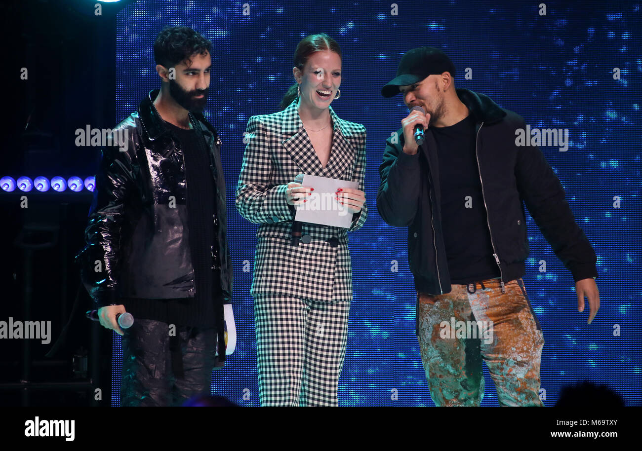 Amir Amor, Jess Glynne and Kesi Dryden at The Global Awards, a brand ...