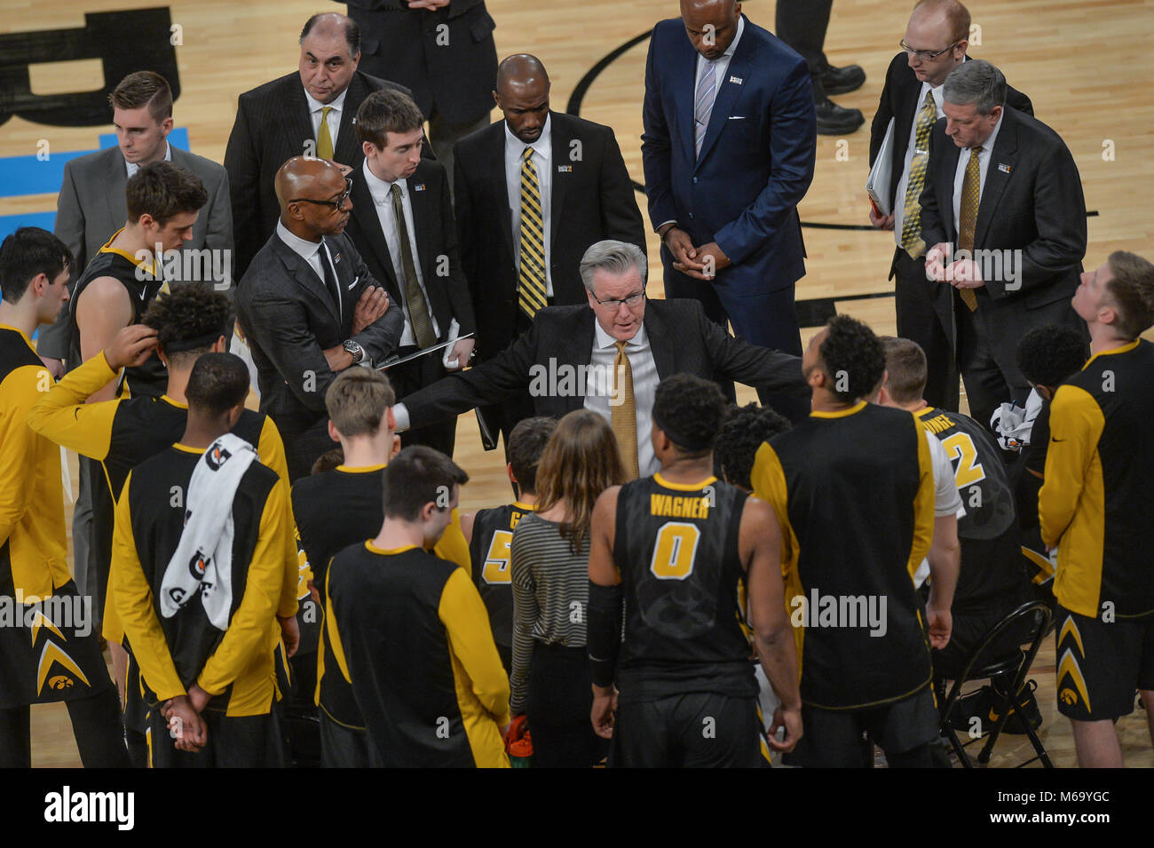 New York, New York, USA. 1st Mar, 2018. Iowa Head Coach FRAN MCCAFFERY ...