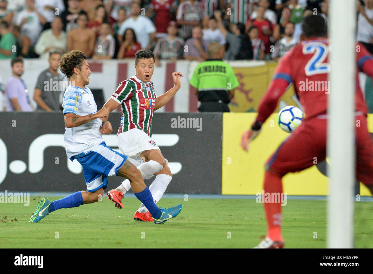 Rio De Janeiro, Brazil. 01st Mar, 2018. Marlon during Fluminense x Avai ...