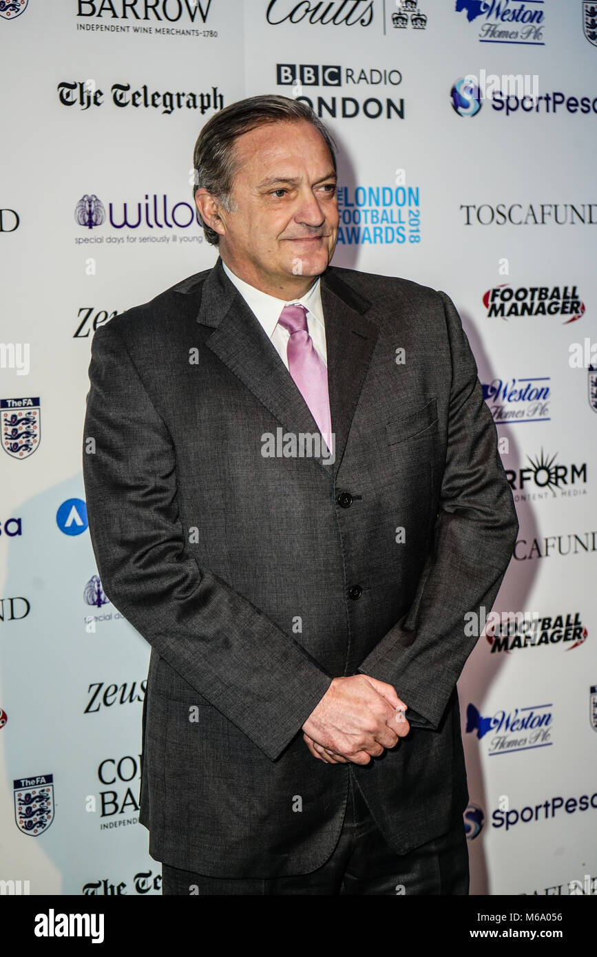 London, UK. 1st march, 2018. Gary Mabbutt Arrives at London Football ...