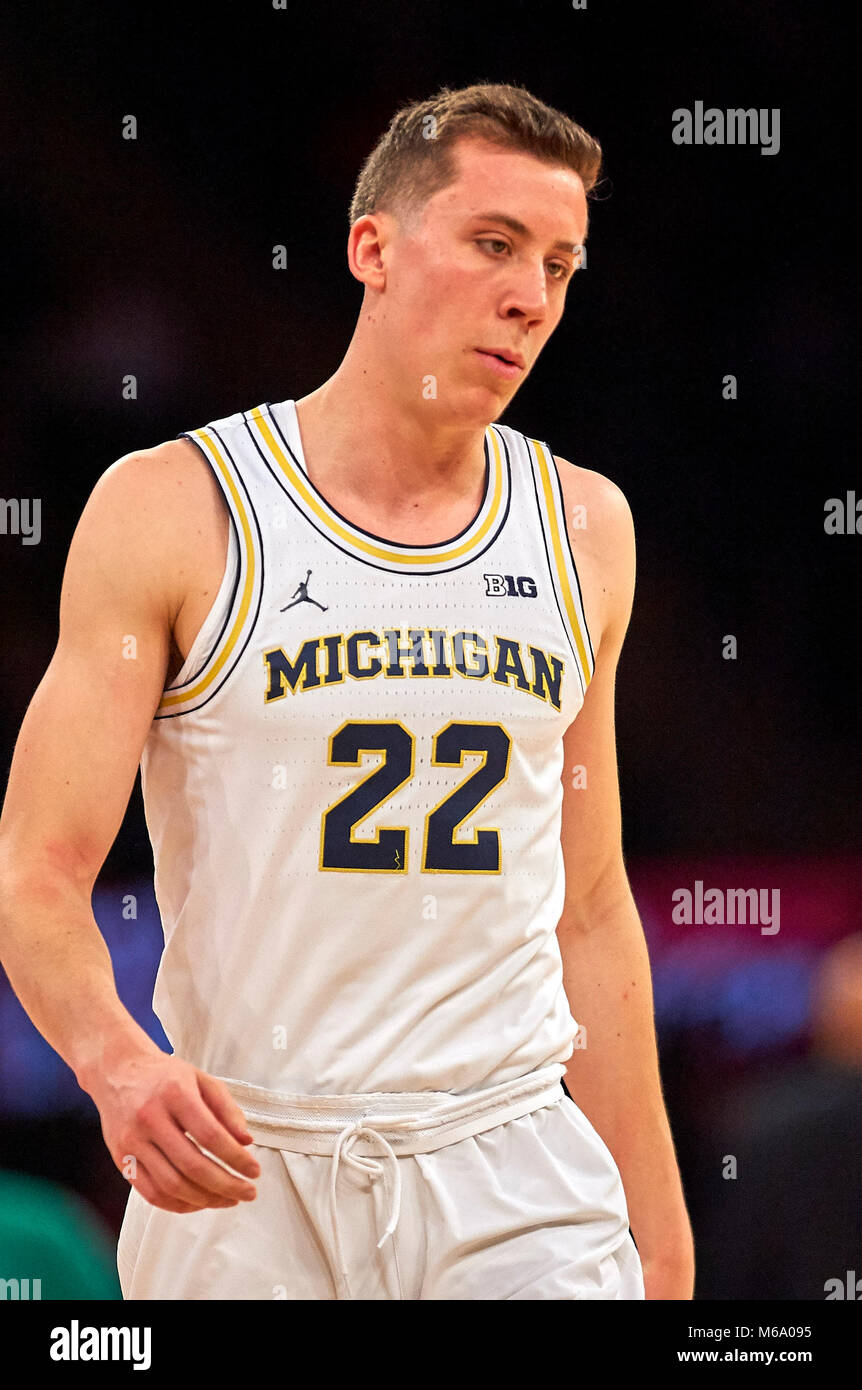 New York, New York, USA. 1st Mar, 2018. Michigan Wolverines guard ...