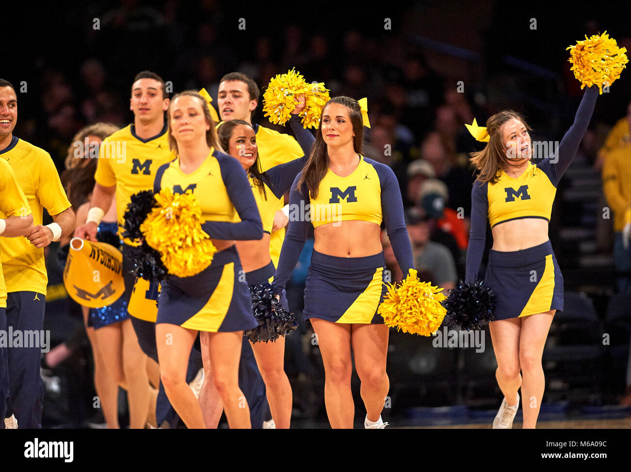 New York, New York, USA. 1st Mar, 2018. Michigan Wolverines ...