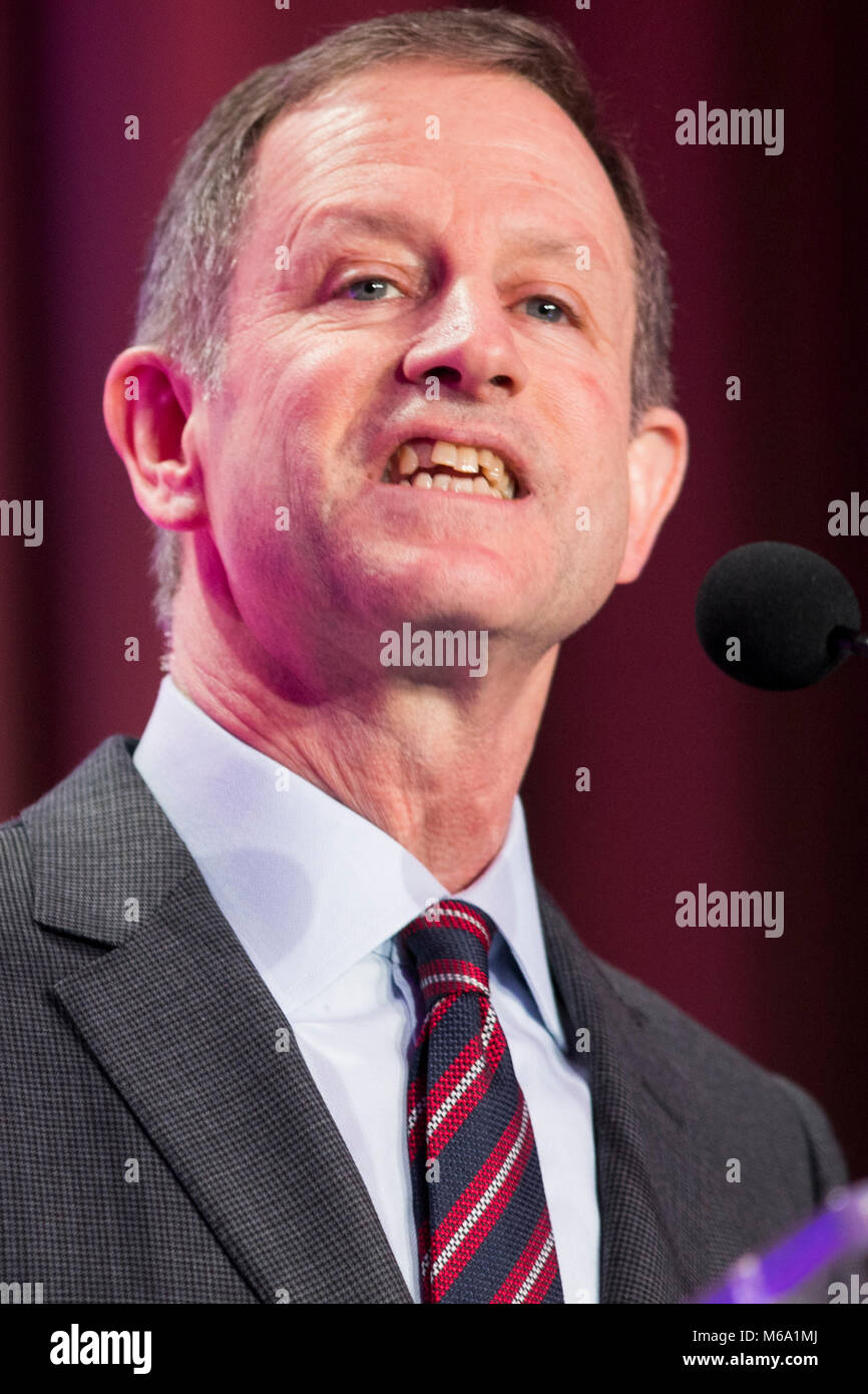 Washington, USA. 1st Mar, 2018. Michael Small, President and Chief ...