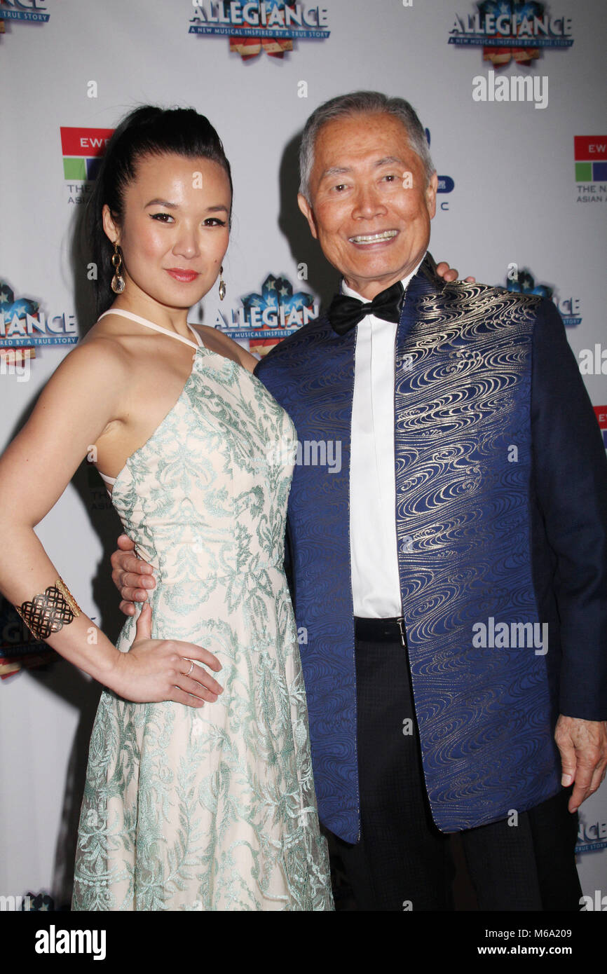 Los Angeles, California, USA. 1st March, 2018. Elena Wang, George Takei ...