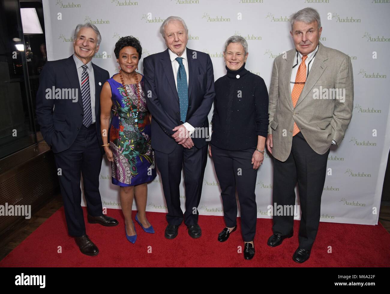 New York, NY, USA. 1st Mar, 2018. Eames Yates, Peggy Shepard, Sir David ...