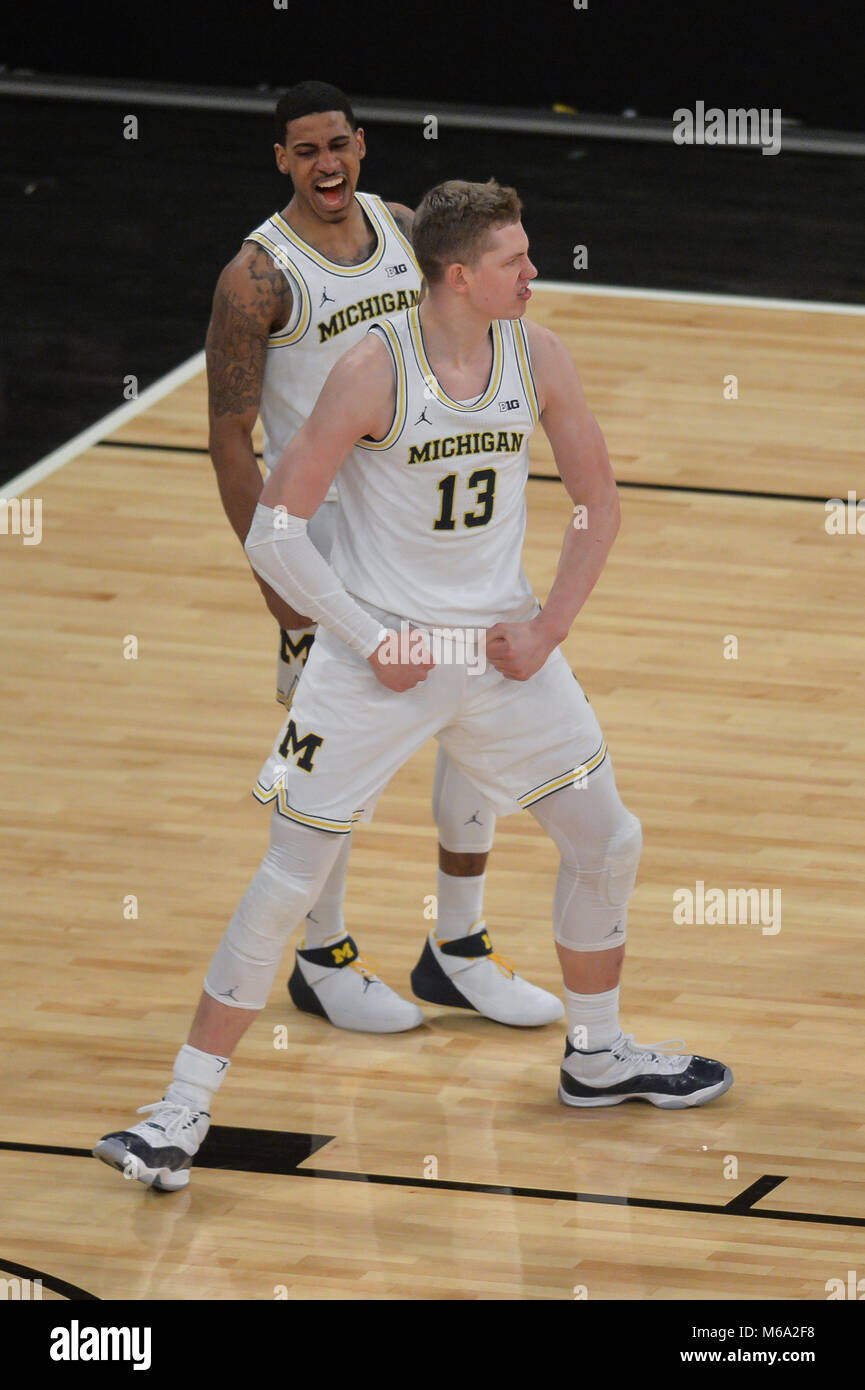 New York, New York, USA. 1st Mar, 2018. MORITZ WAGNER (13) celebrates ...