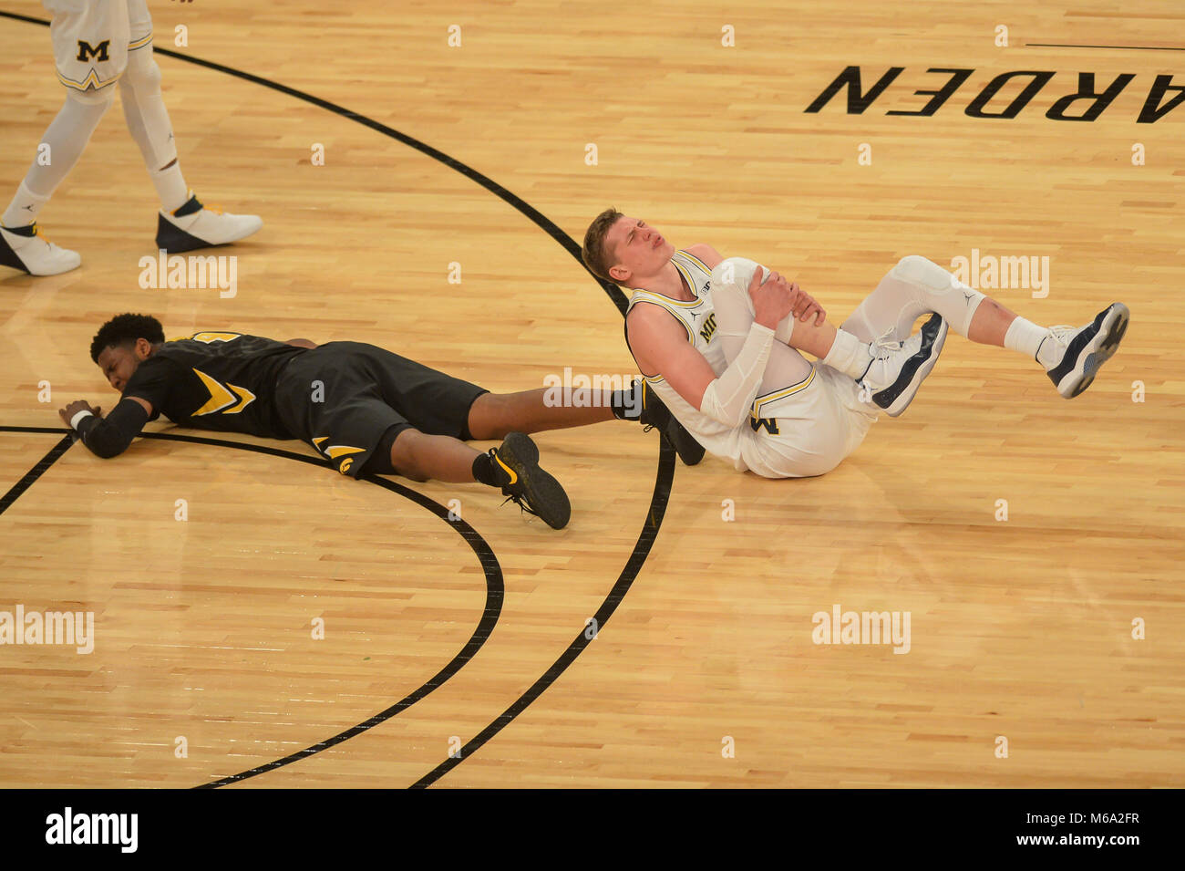 New York, New York, USA. 1st Mar, 2018. MORITZ WAGNER (13) grimaces in ...