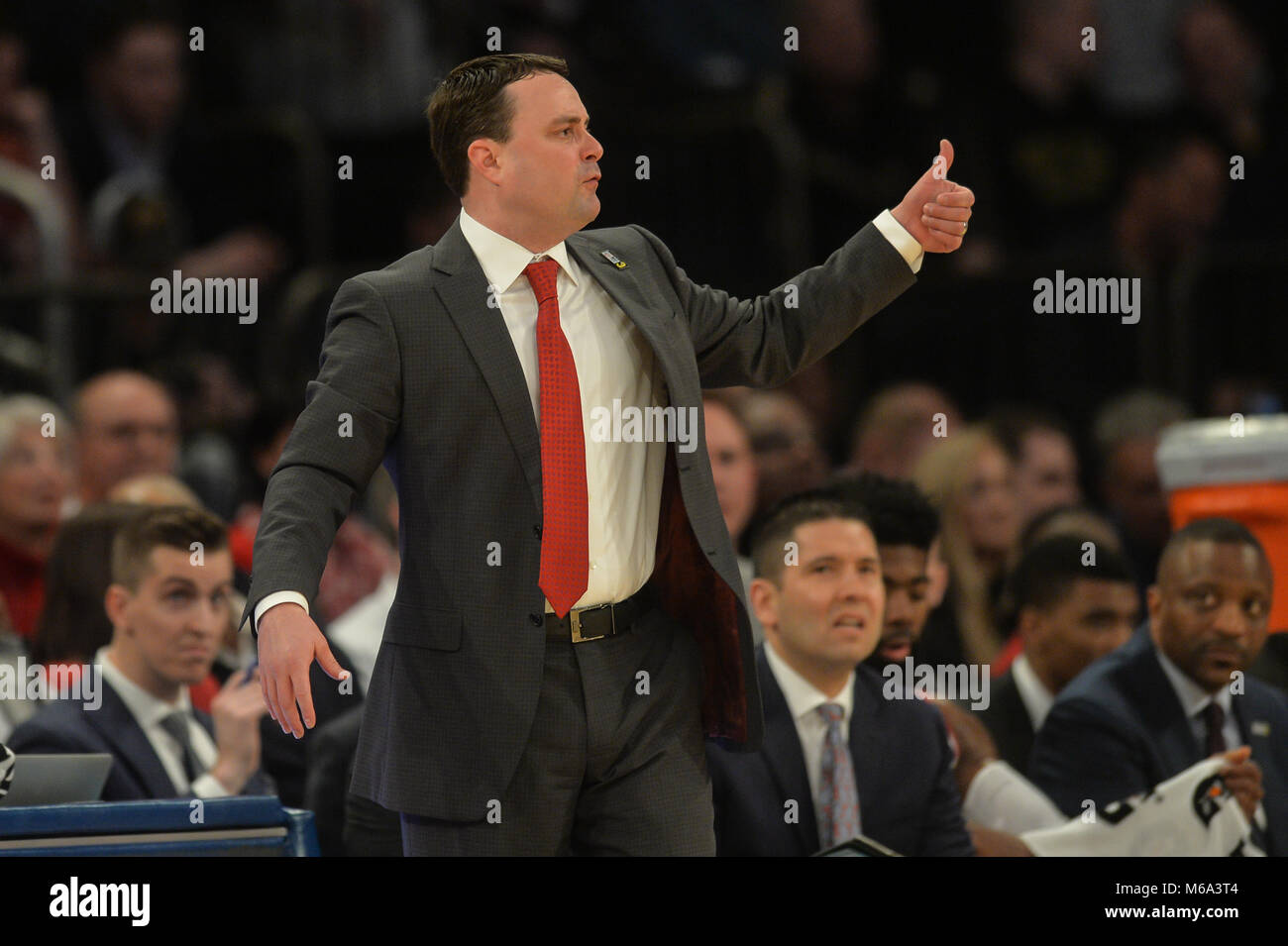 New York, New York, USA. 1st Mar, 2018. Indiana Head Coach Archie ...