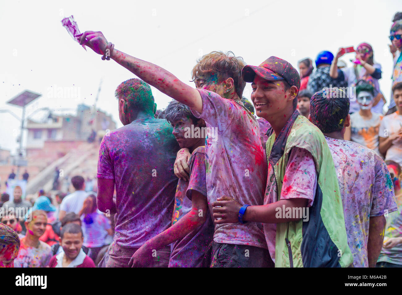 Holi festival hindus celebrated colors hi-res stock photography and ...