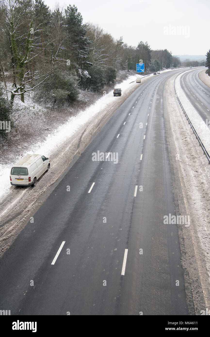 Vehicle stranded on motorway hi-res stock photography and images - Alamy
