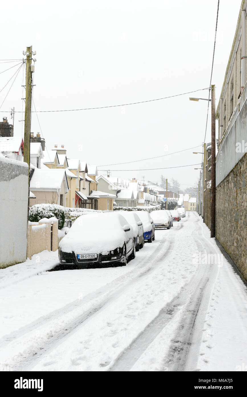 cars, snow, Killarney, Beast from the East, storm Emma, 2018, Killarney ...