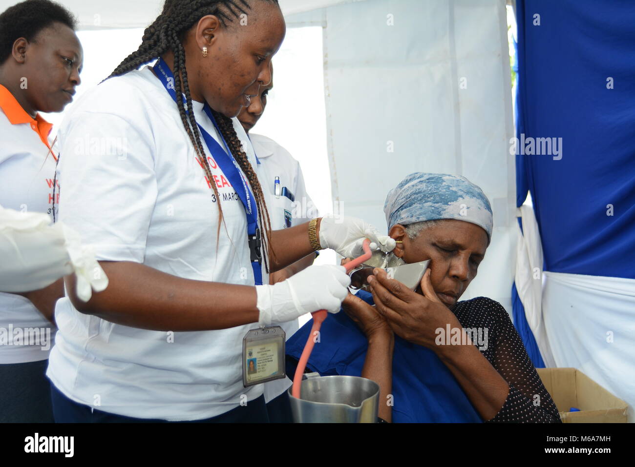 Nairobi, Kenya. 2nd Mar, 2018. Susan Wanjiru (sited) seen being ...