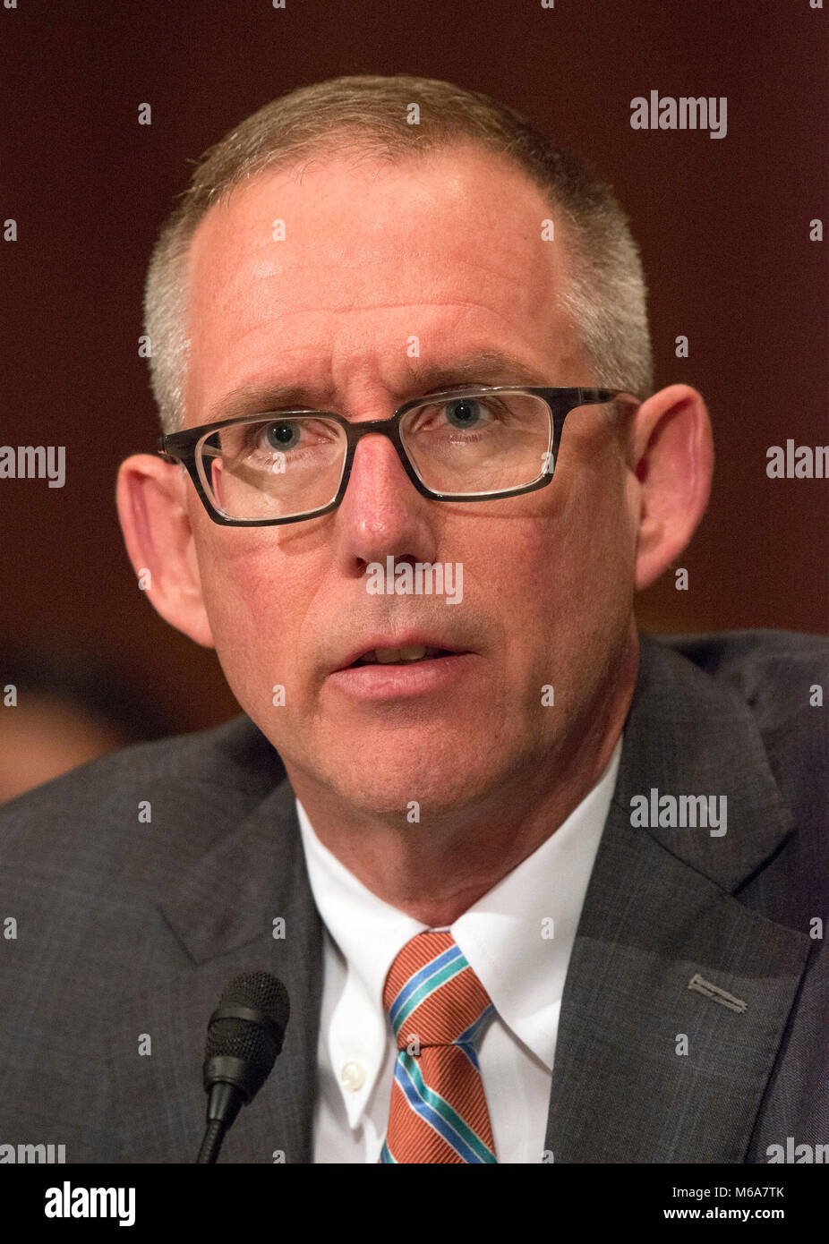 Washington, USA. 01st Mar, 2018. John F. Ring testifies before the ...