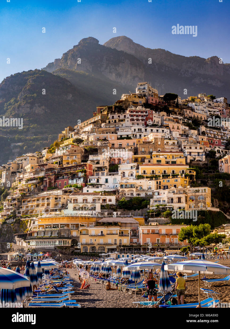 Positano beach private hi-res stock photography and images - Alamy