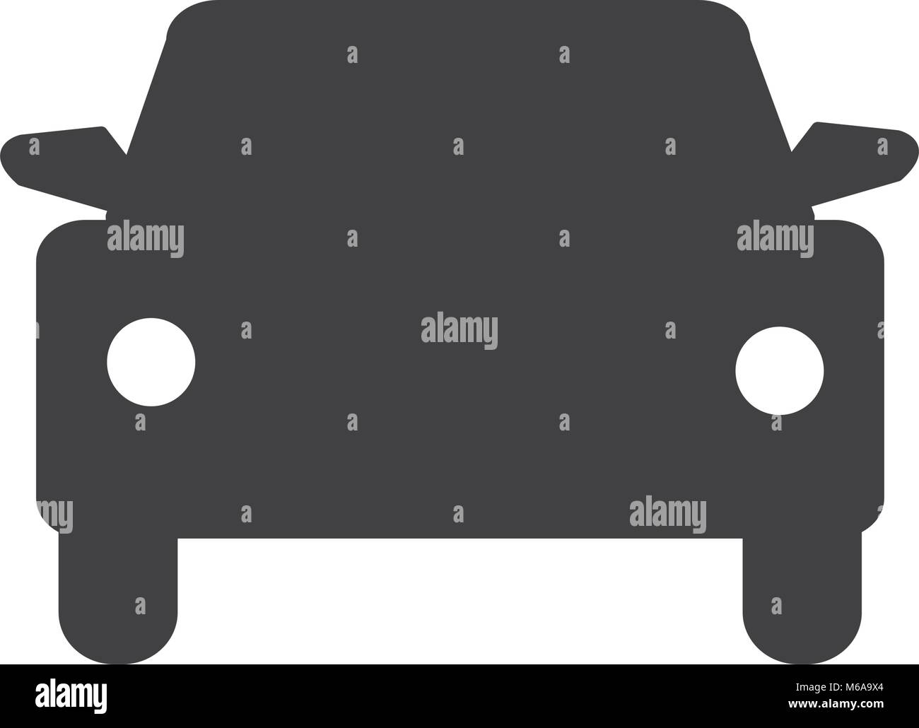 contour car with roof and wheel design Stock Vector Image & Art - Alamy