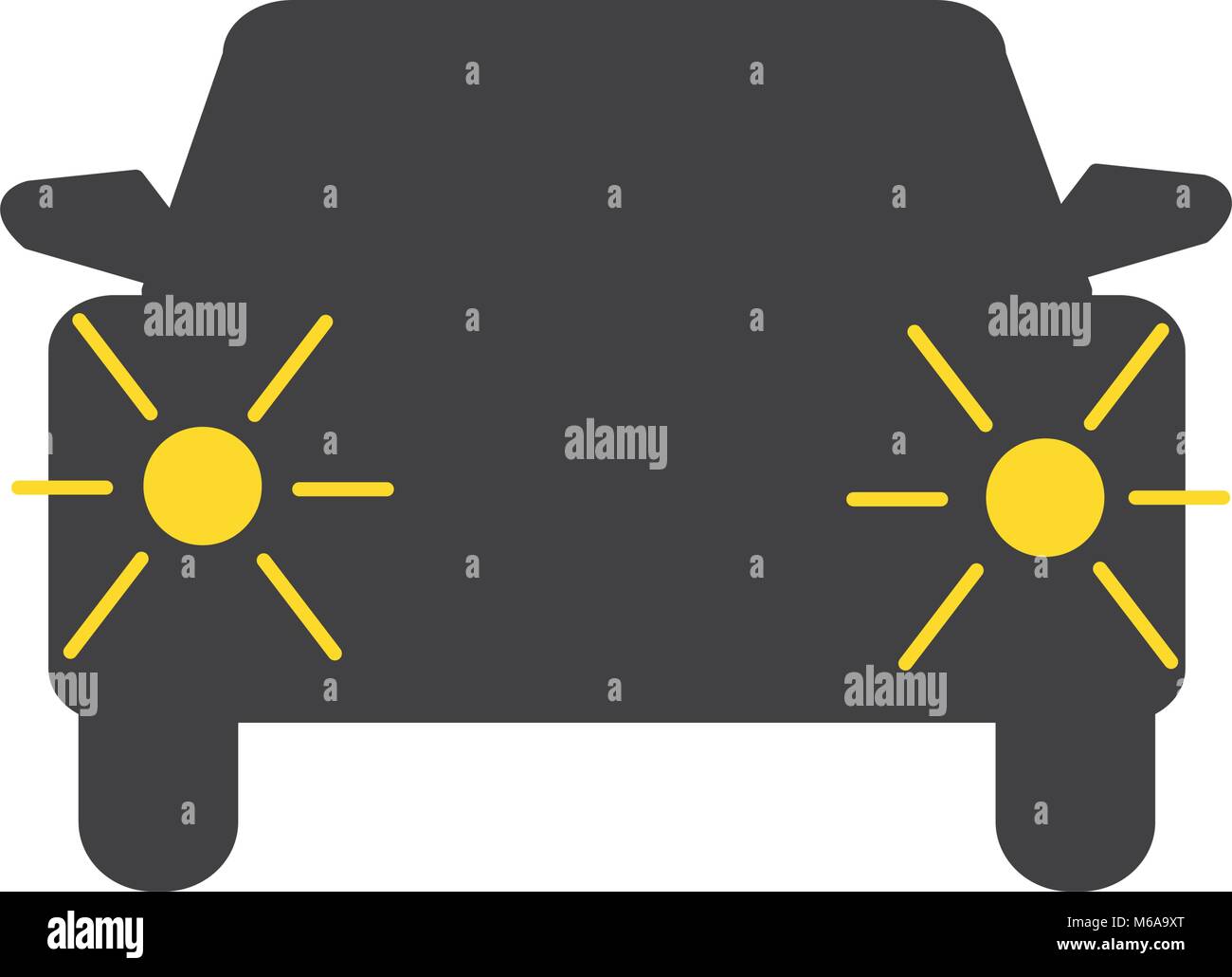 Automotive headlights Stock Vector Images - Alamy