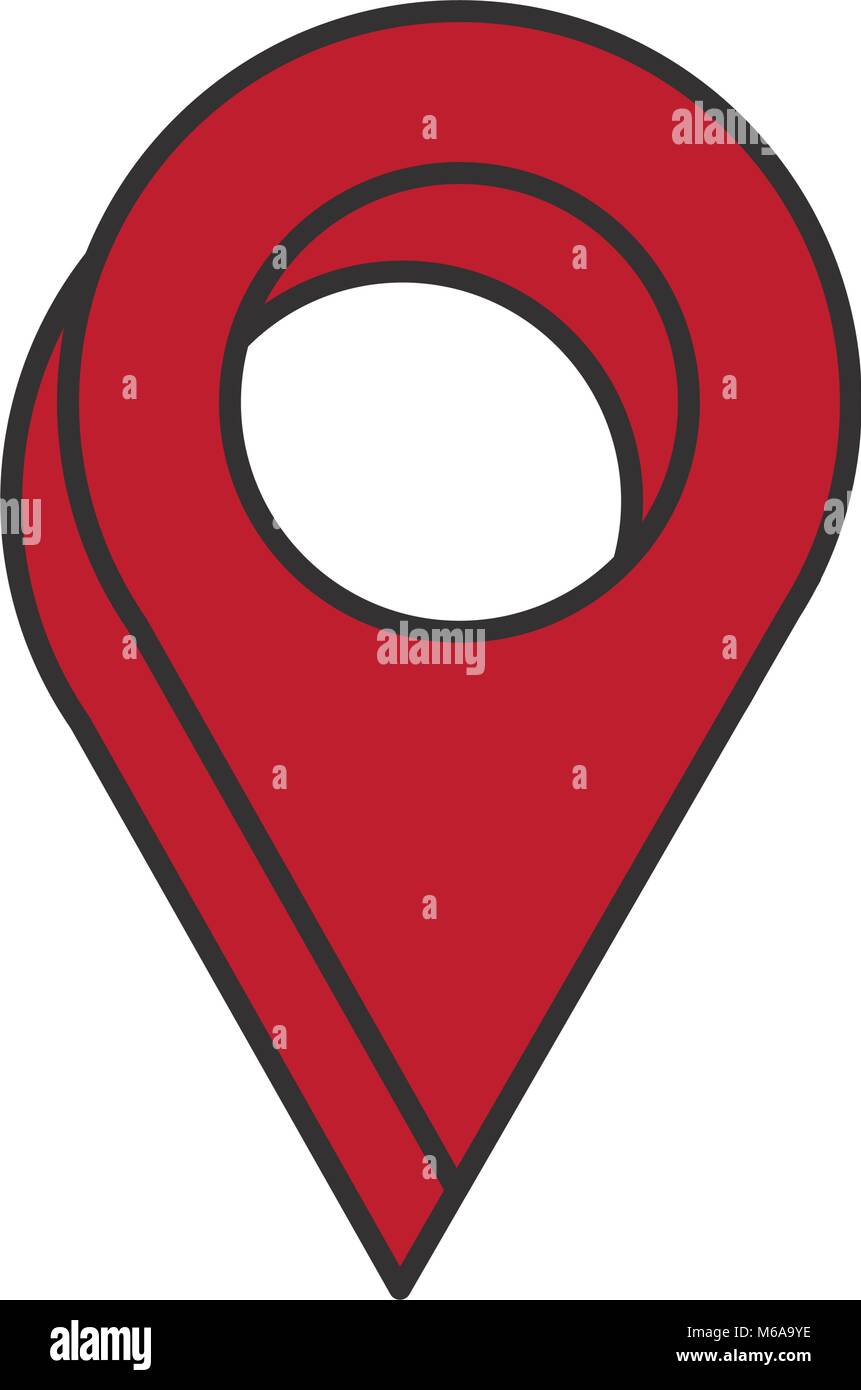 location map symbol to geography destination Stock Vector Image & Art ...