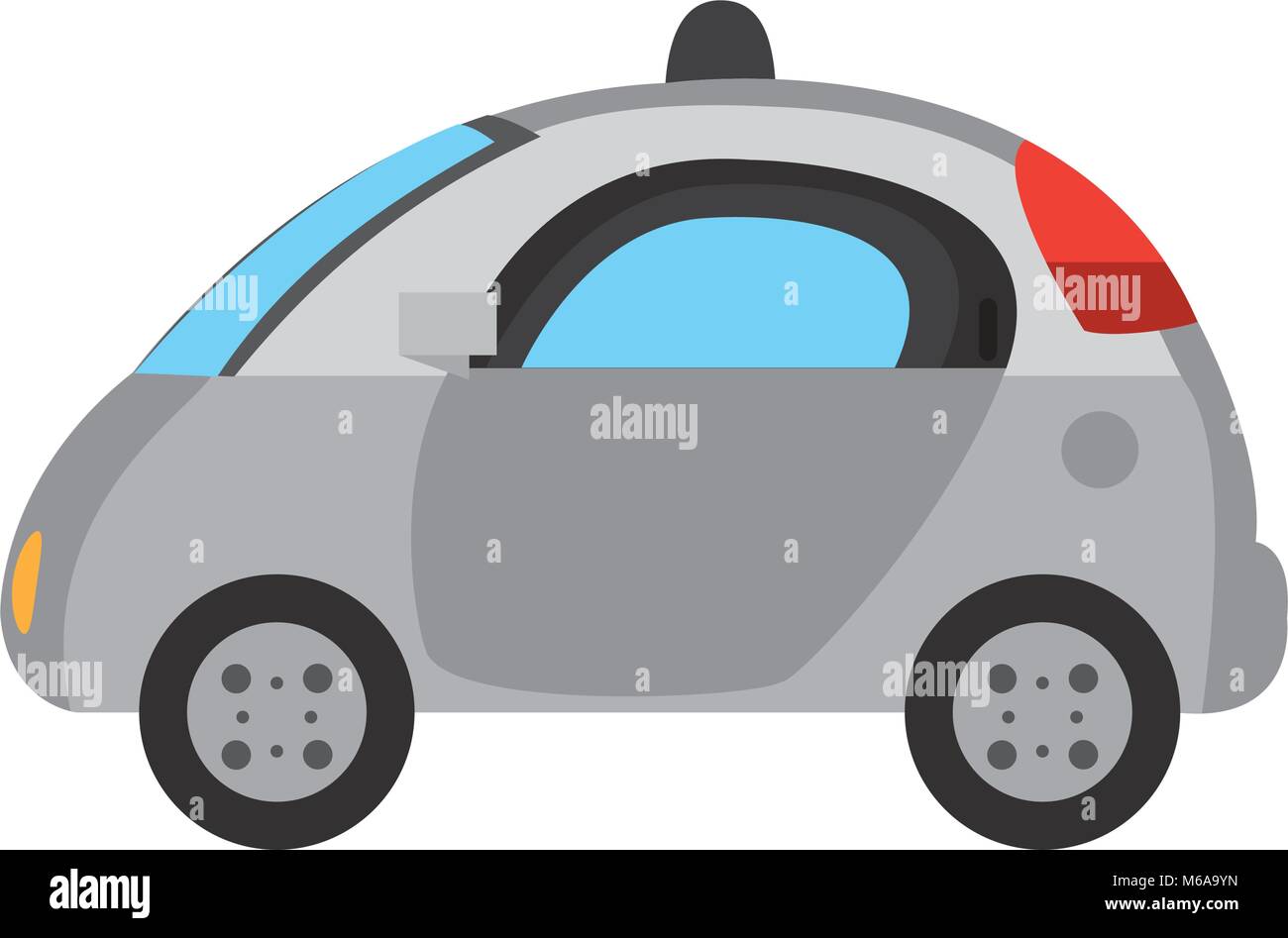 color shadow emergency police car security with siren Stock Vector ...