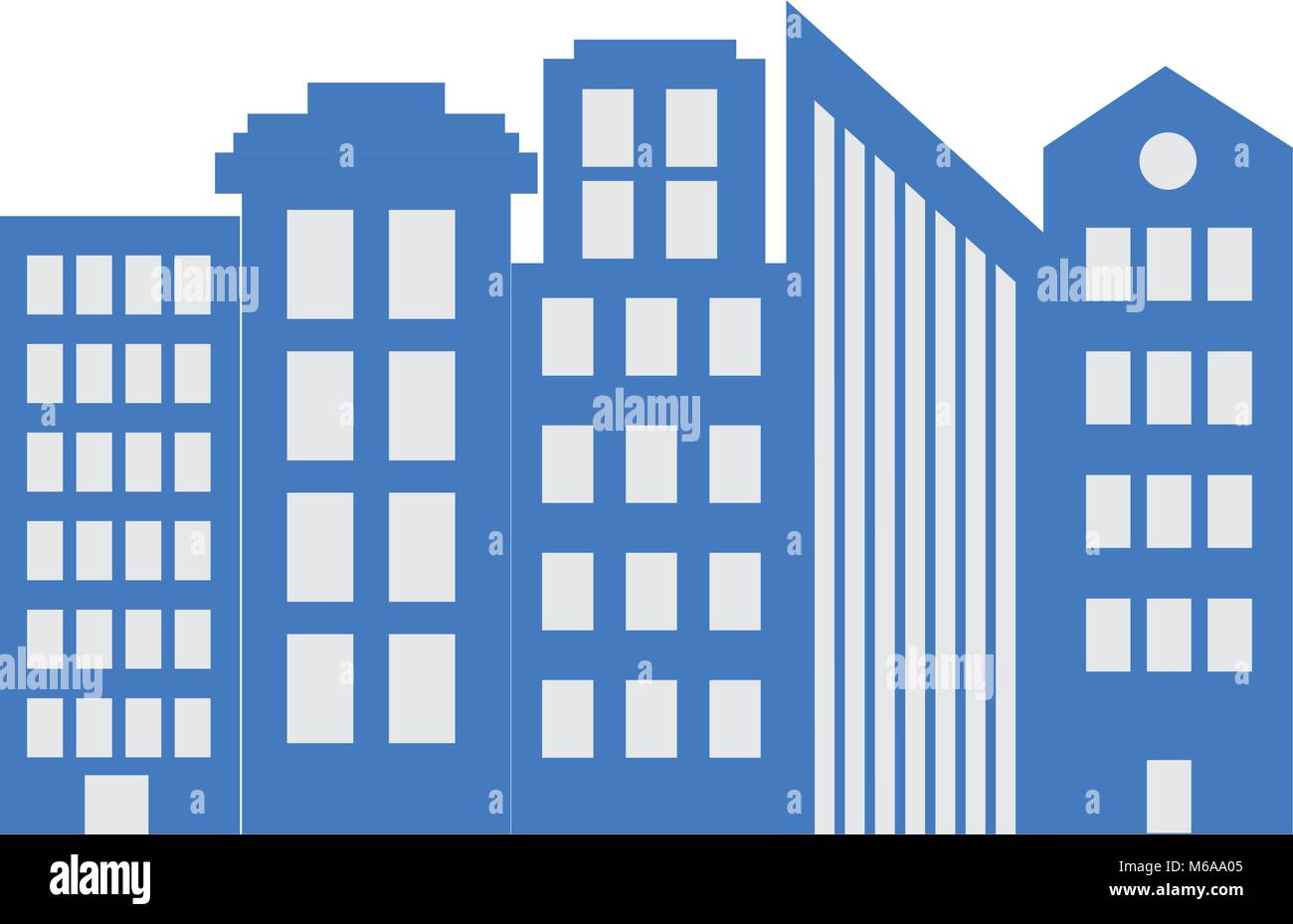 color shadow architecture city buildings to modern construction Stock ...