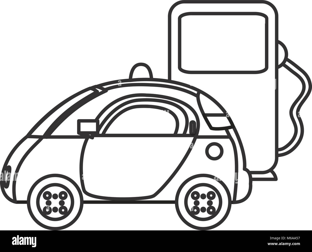 Vector illustration isolated police station Black and White Stock ...