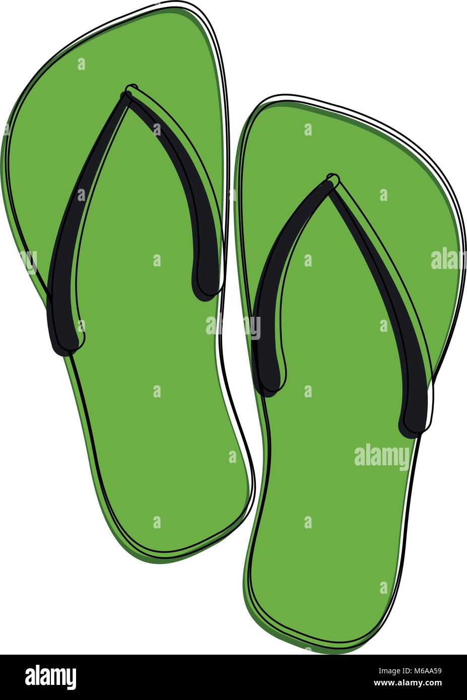 Flip flops cartoons Stock Vector Image & Art - Alamy