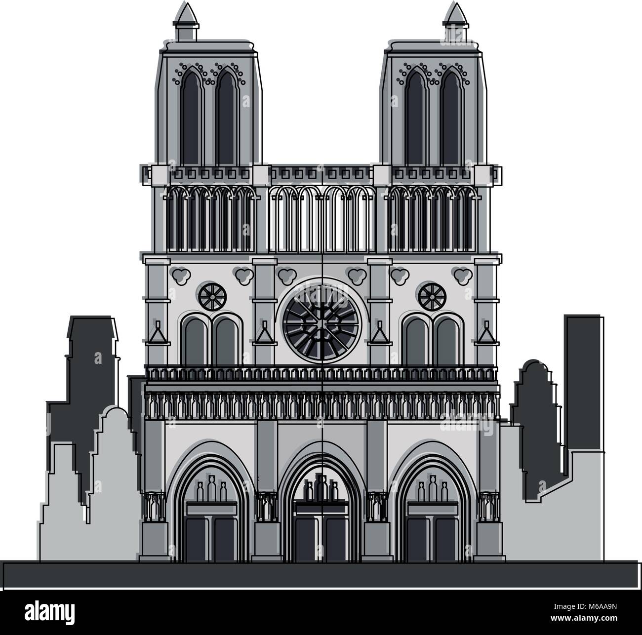 Gothic church building Stock Vector Image & Art - Alamy