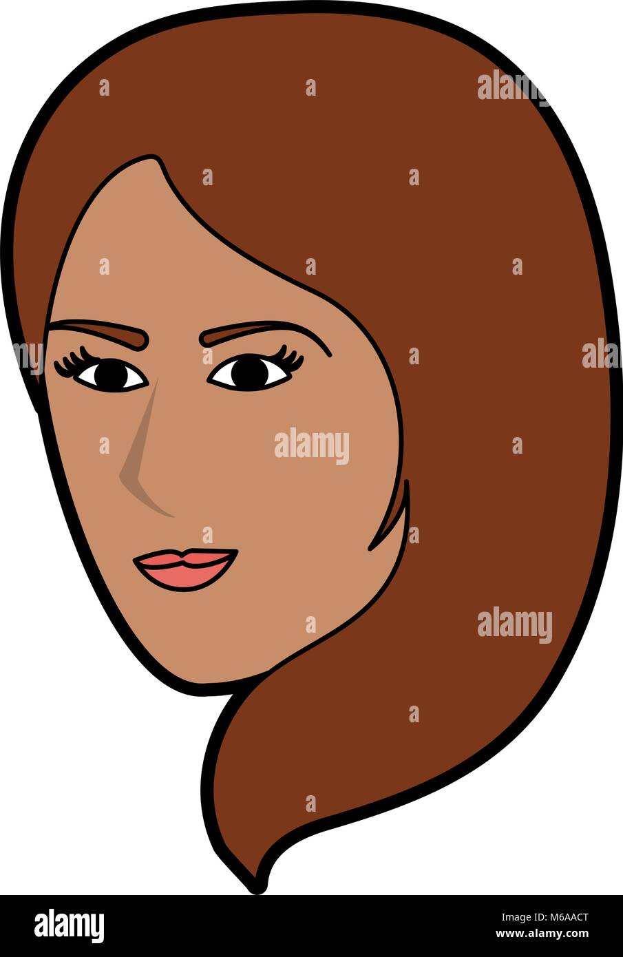 Woman face cartoon Stock Vector Image & Art - Alamy