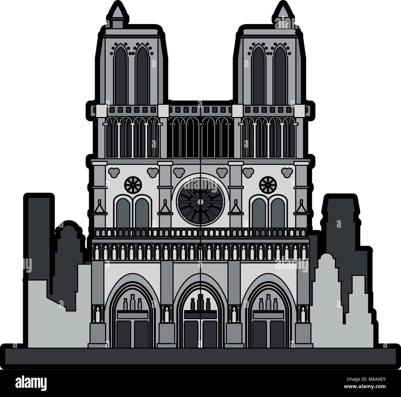 Gothic church building Stock Vector Image & Art - Alamy