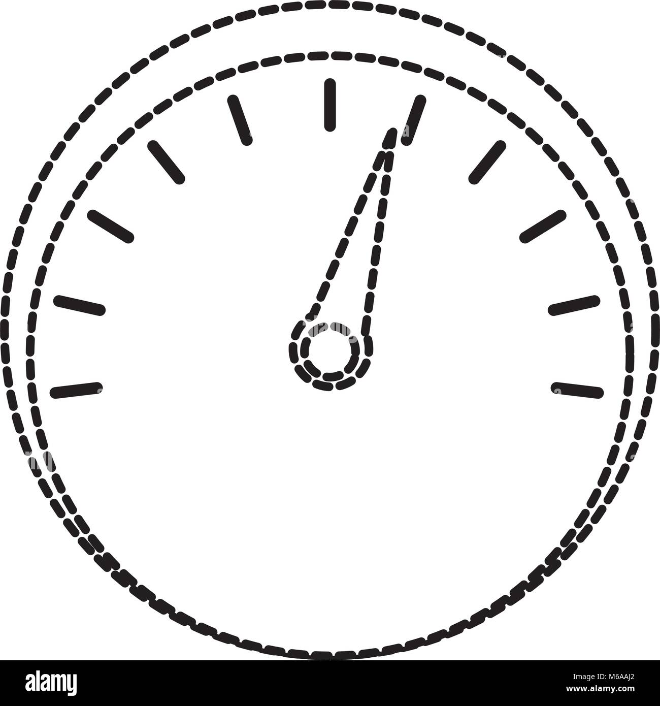 dotted shape circle wall clock classic object Stock Vector Image & Art ...