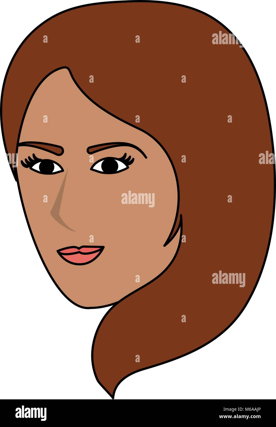 Woman face cartoon Stock Vector Image & Art - Alamy