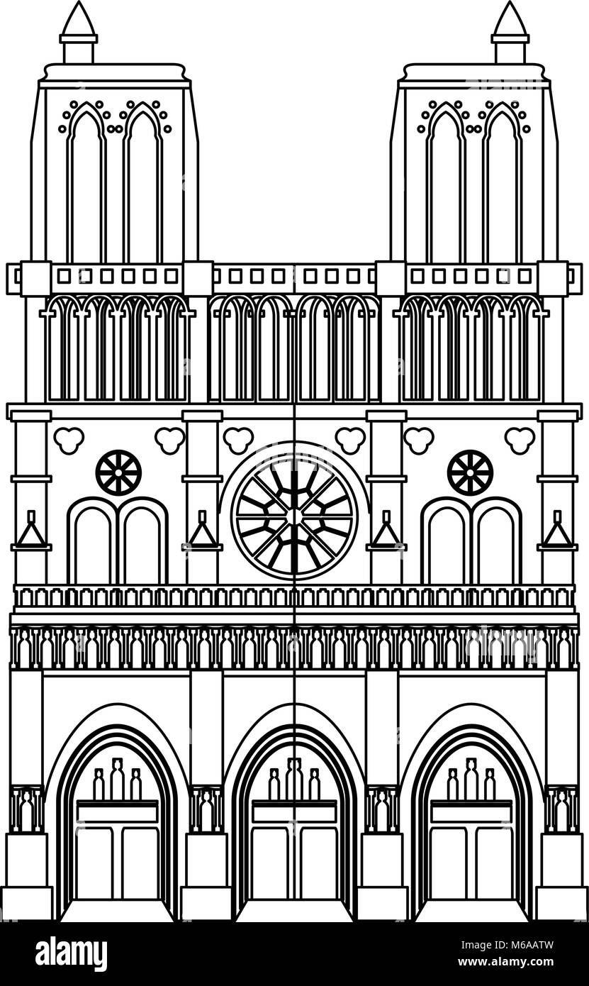 Gothic church building Stock Vector Image & Art - Alamy