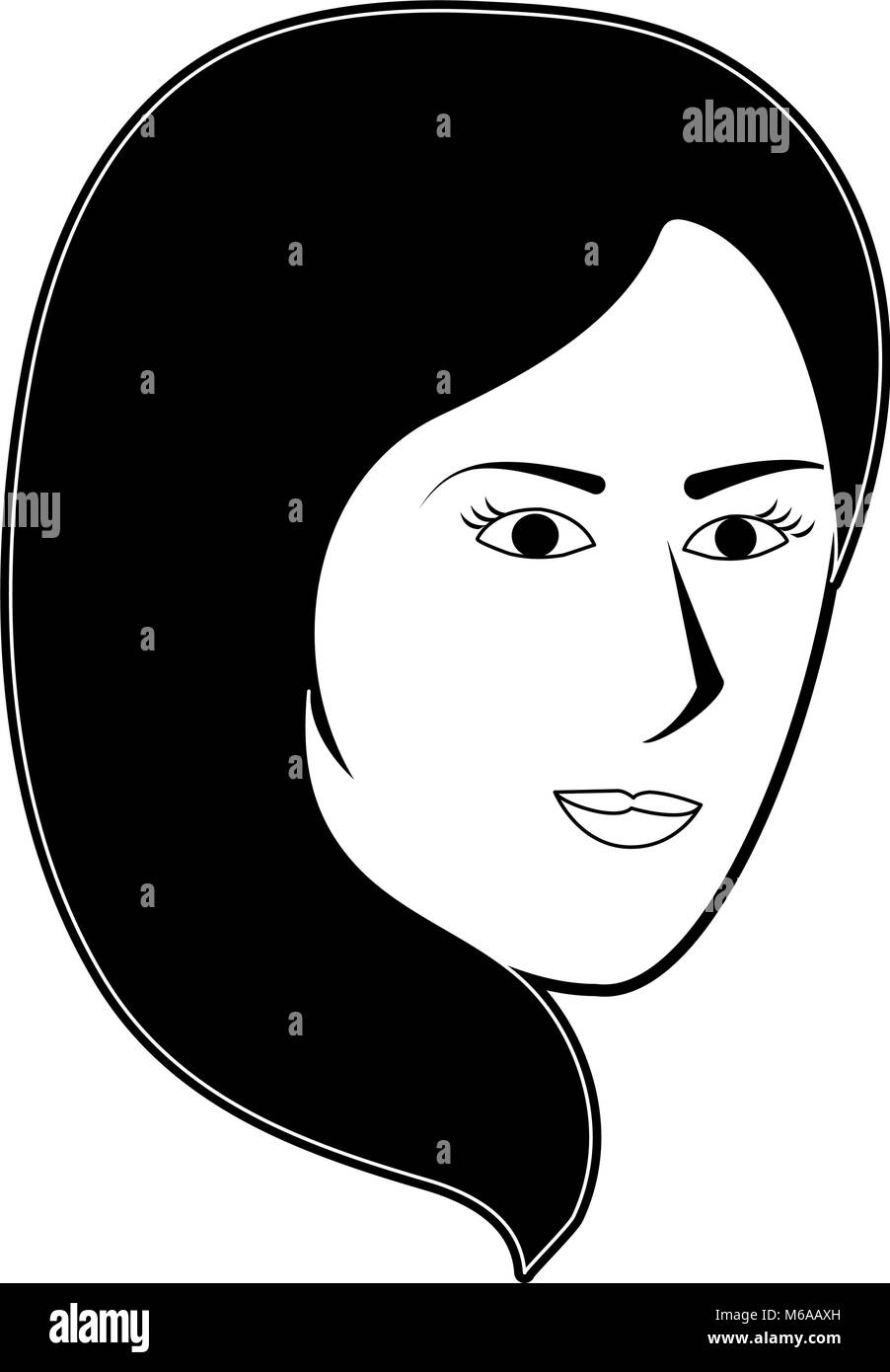 Woman face cartoon Stock Vector Image & Art - Alamy