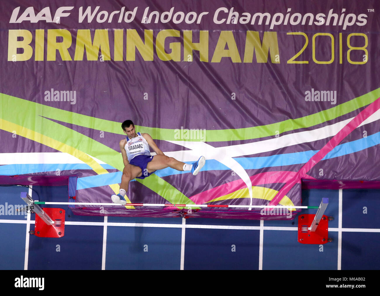 Great Britain's Robbie Grabarz in action during the Women's High Jump ...