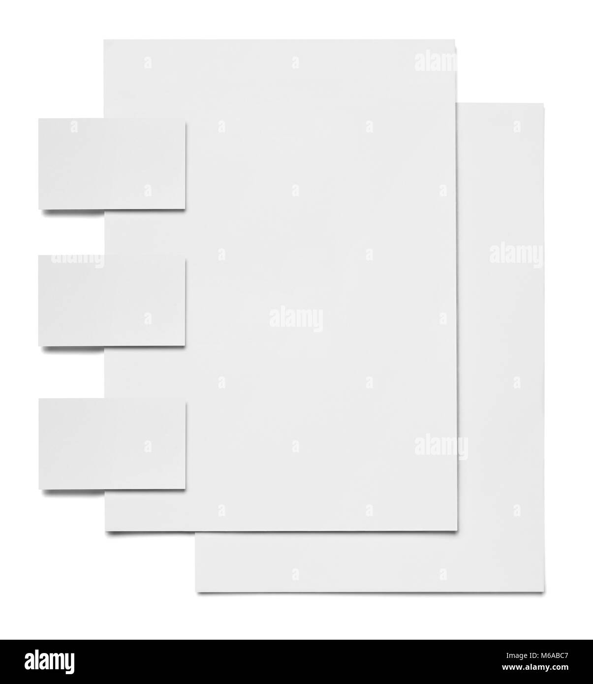 close up of a white paper document on white background Stock Photo - Alamy