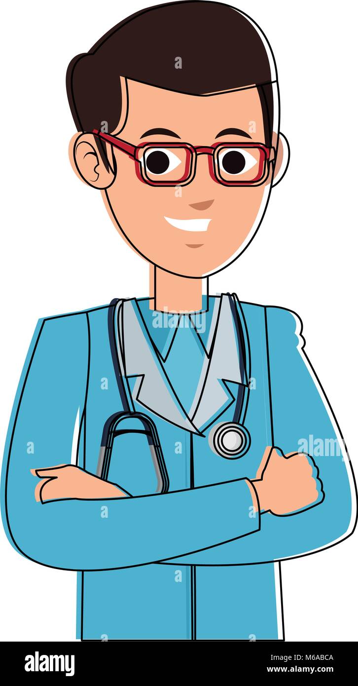 Doctor male cartoon Stock Vector Image & Art - Alamy