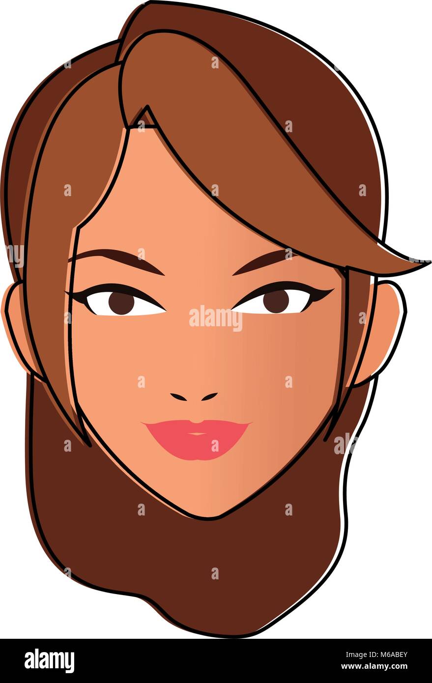 Woman face cartoon Stock Vector Image & Art - Alamy