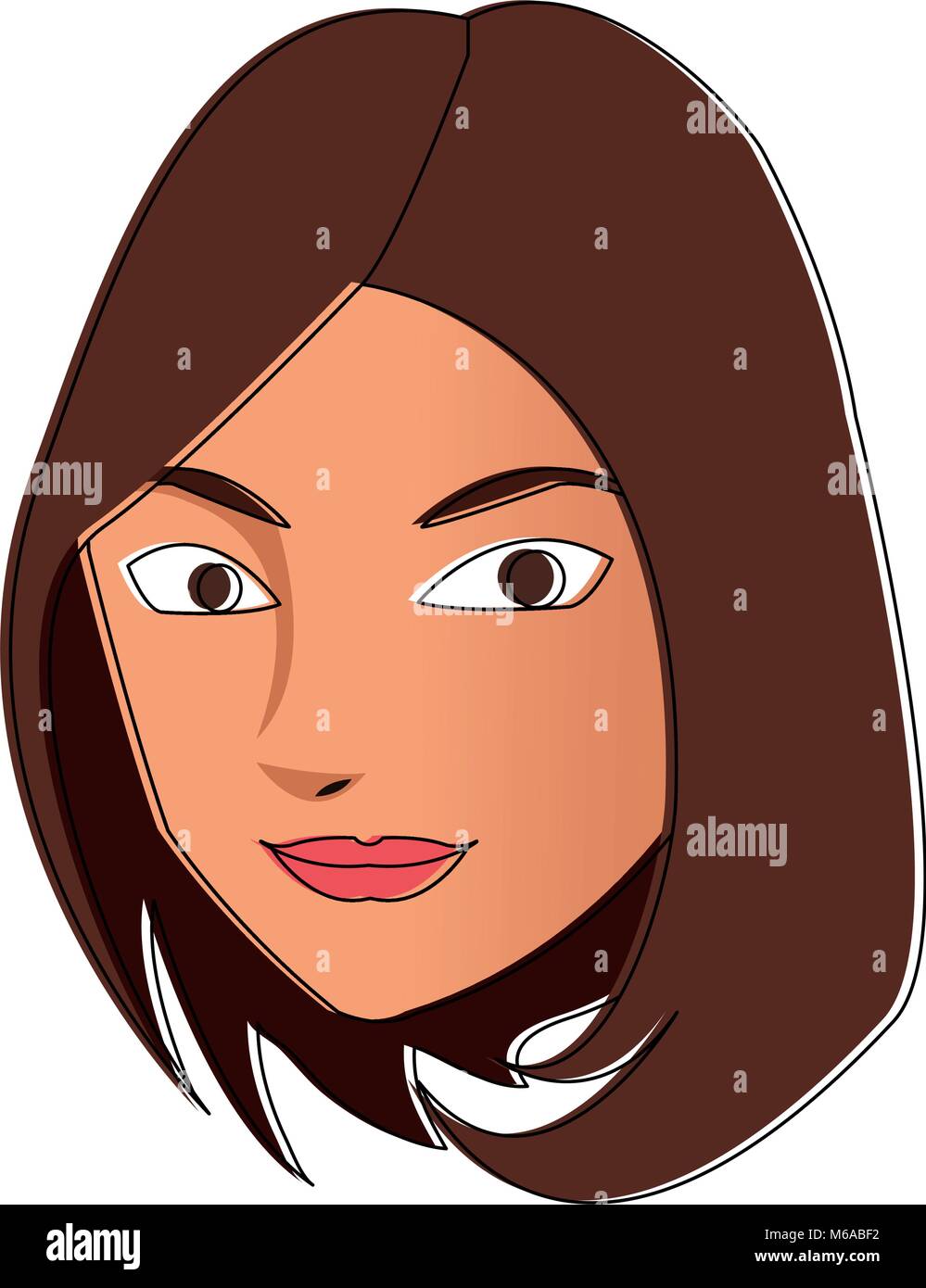 Woman face cartoon Stock Vector Image & Art - Alamy
