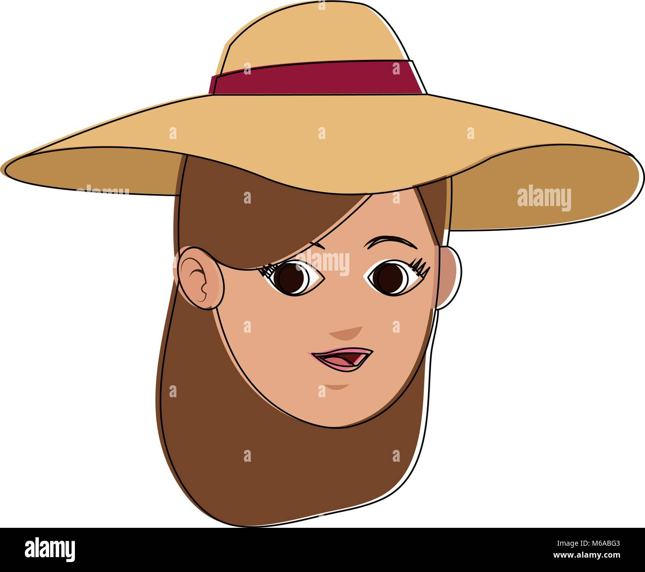 Woman face cartoon Stock Vector Image & Art - Alamy