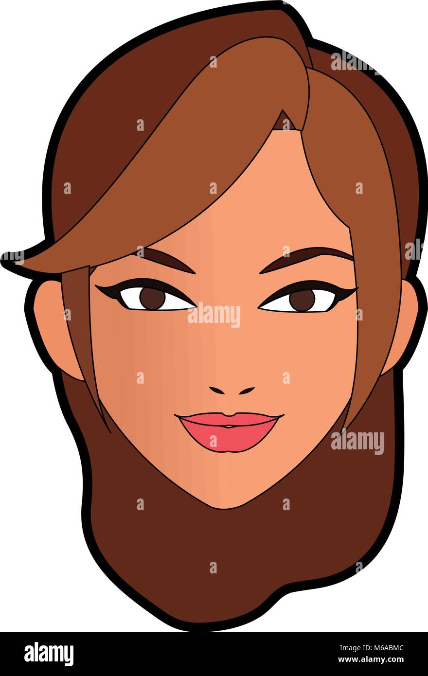 Woman face cartoon Stock Vector Image & Art - Alamy