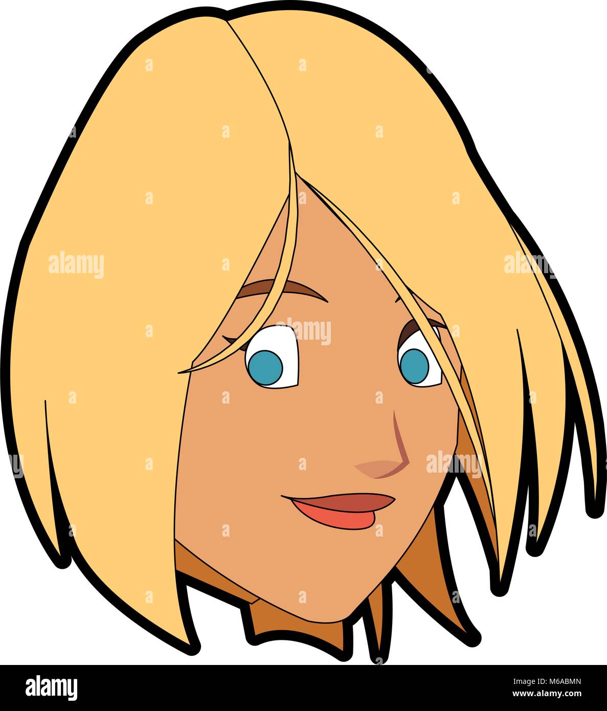 Woman face cartoon Stock Vector Image & Art - Alamy