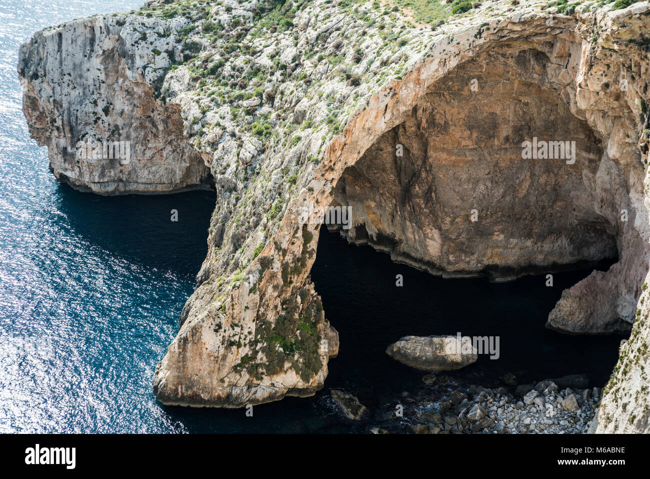 Blue Grotto, Malta, Europe Stock Photo - Alamy