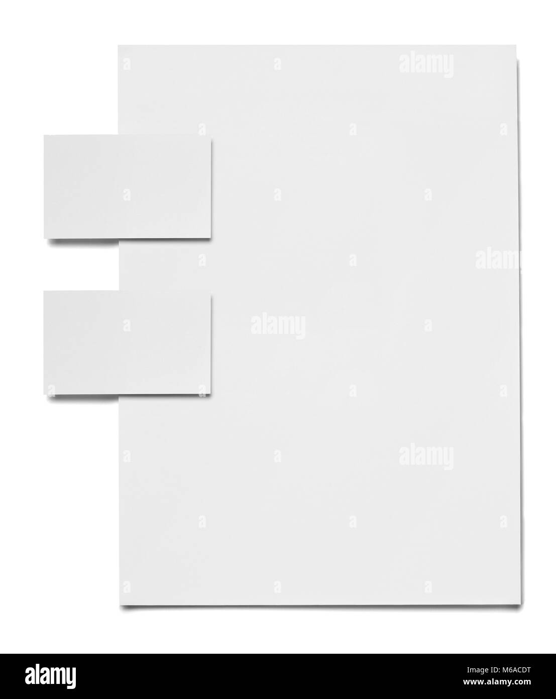 close up of a white paper document on white background Stock Photo - Alamy