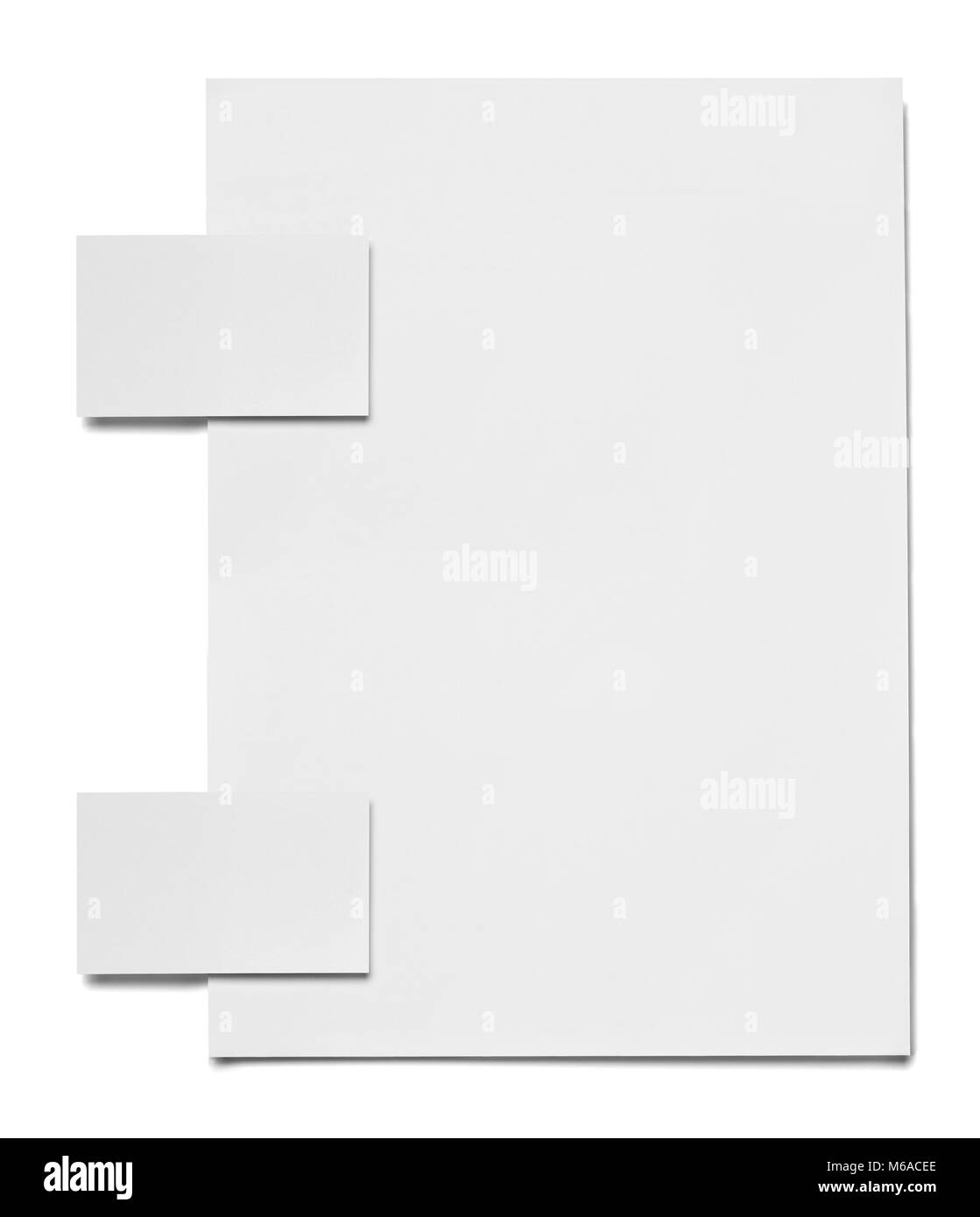 close up of a white paper document on white background Stock Photo - Alamy