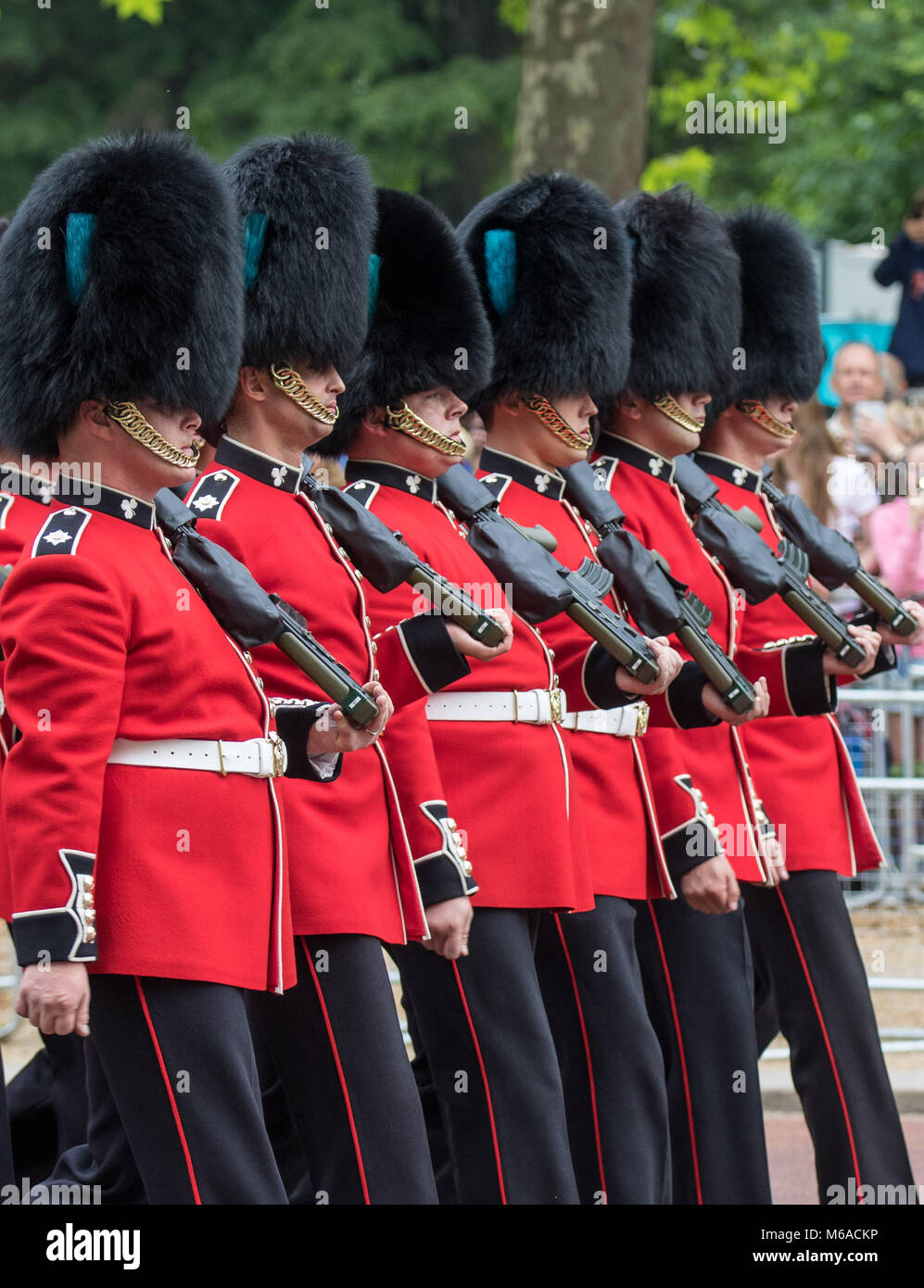 The Queens Guard during Trooping the Colour - HRH the Queen's 90th ...