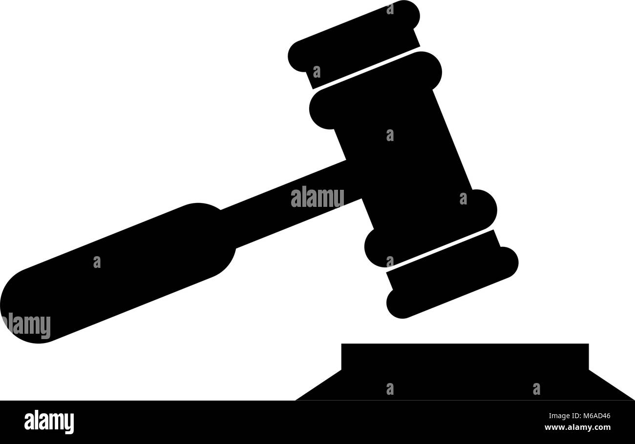 hammer judge icon Stock Vector Image & Art - Alamy